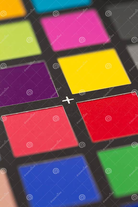 Color reference card stock photo. Image of blue, background - 18519406