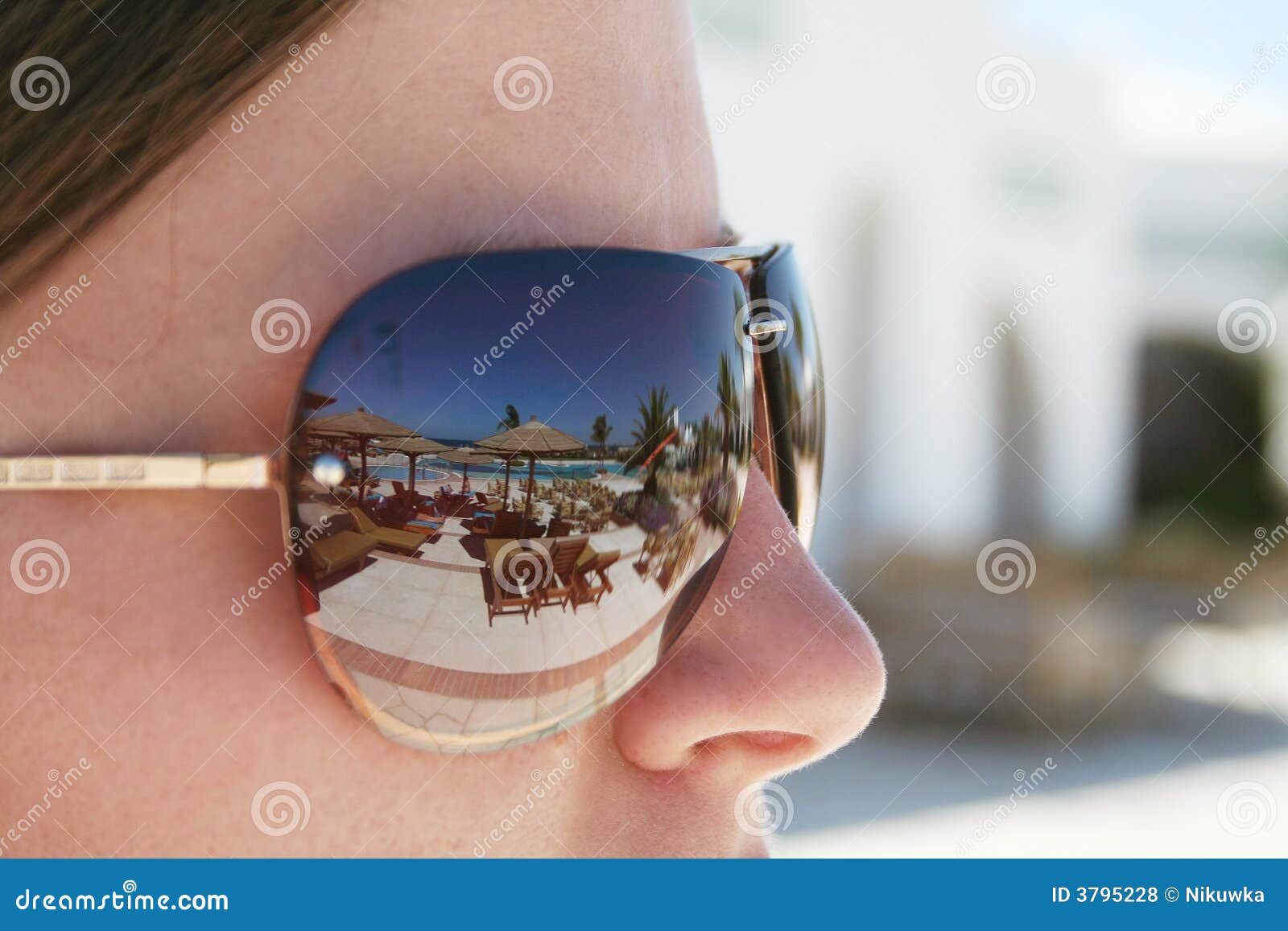 Color Reflection in Sunglasses Stock Photo - Image of women, sunglasses ...