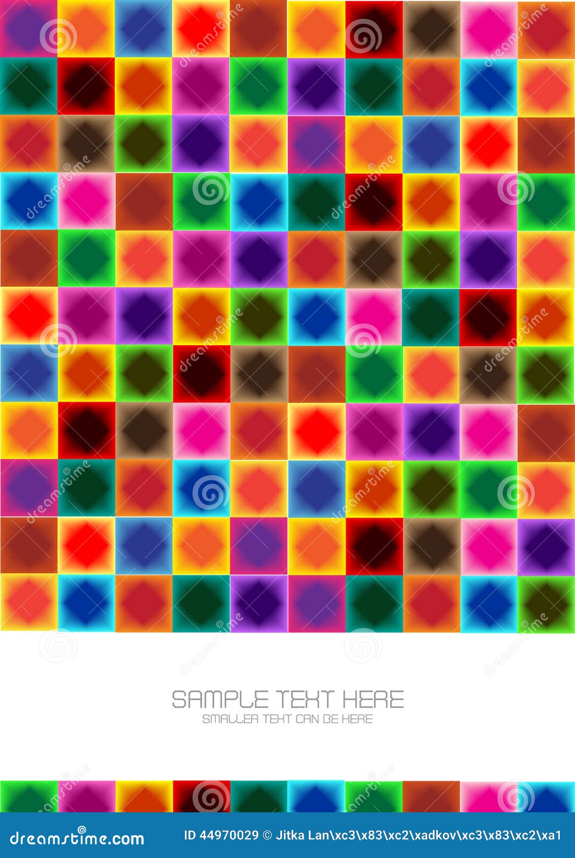 Color Retro Mosaic Squares Background Stock Vector - Illustration of ...