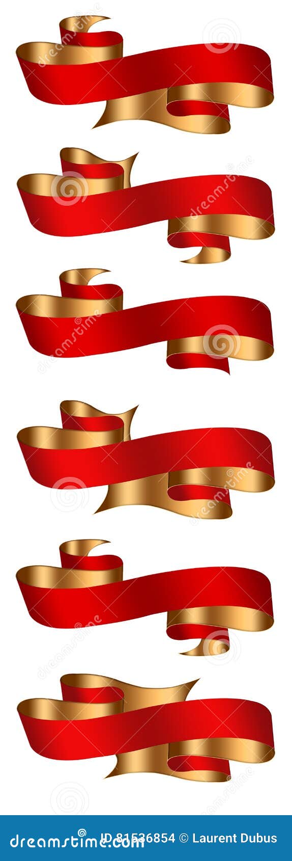 Color ribbon collection stock photo. Illustration of element - 81536854