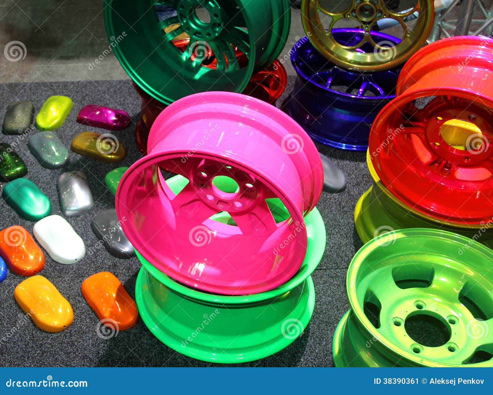 Color rims for cars stock image. Image of view, surface - 38390361