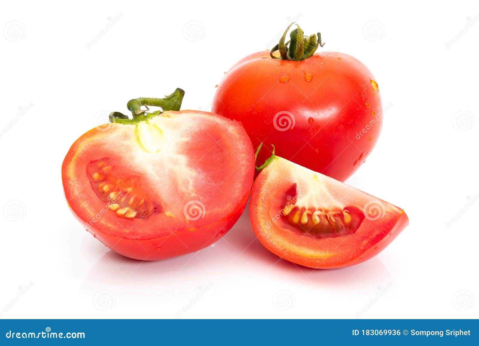 Color Rojo Tomate En Fondo Blanco Foto de archivo - Imagen de rebanado ...