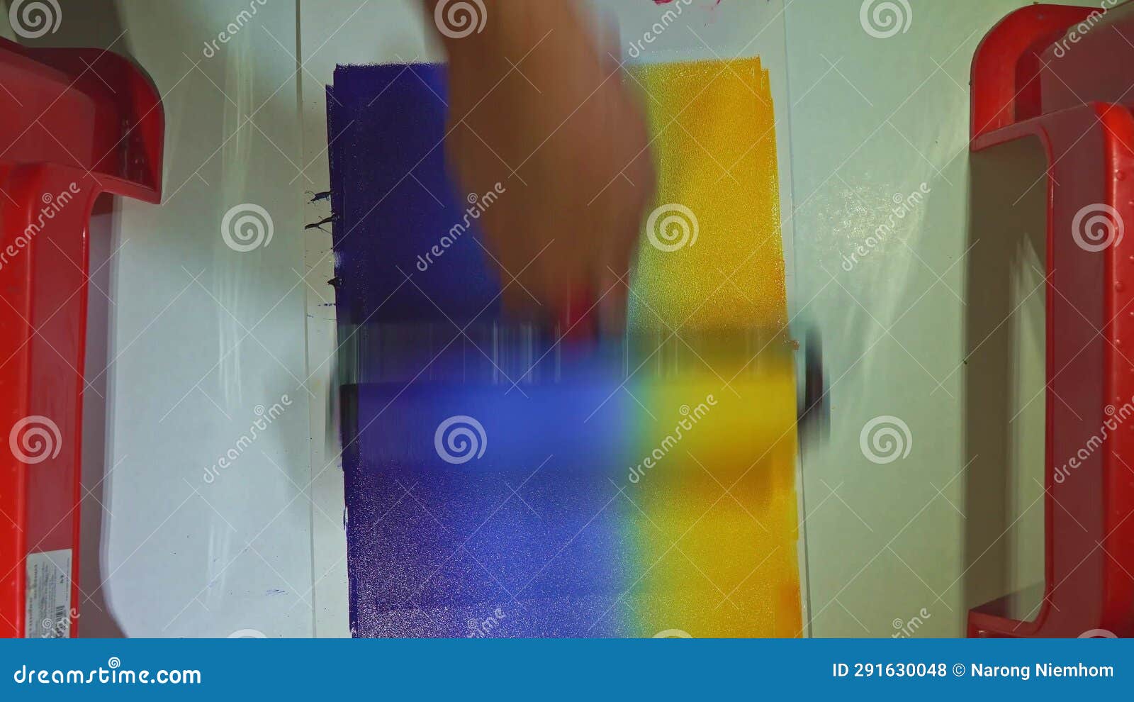 Color from Rolling Back and Forth on the Mold Pieces. Stock Footage ...