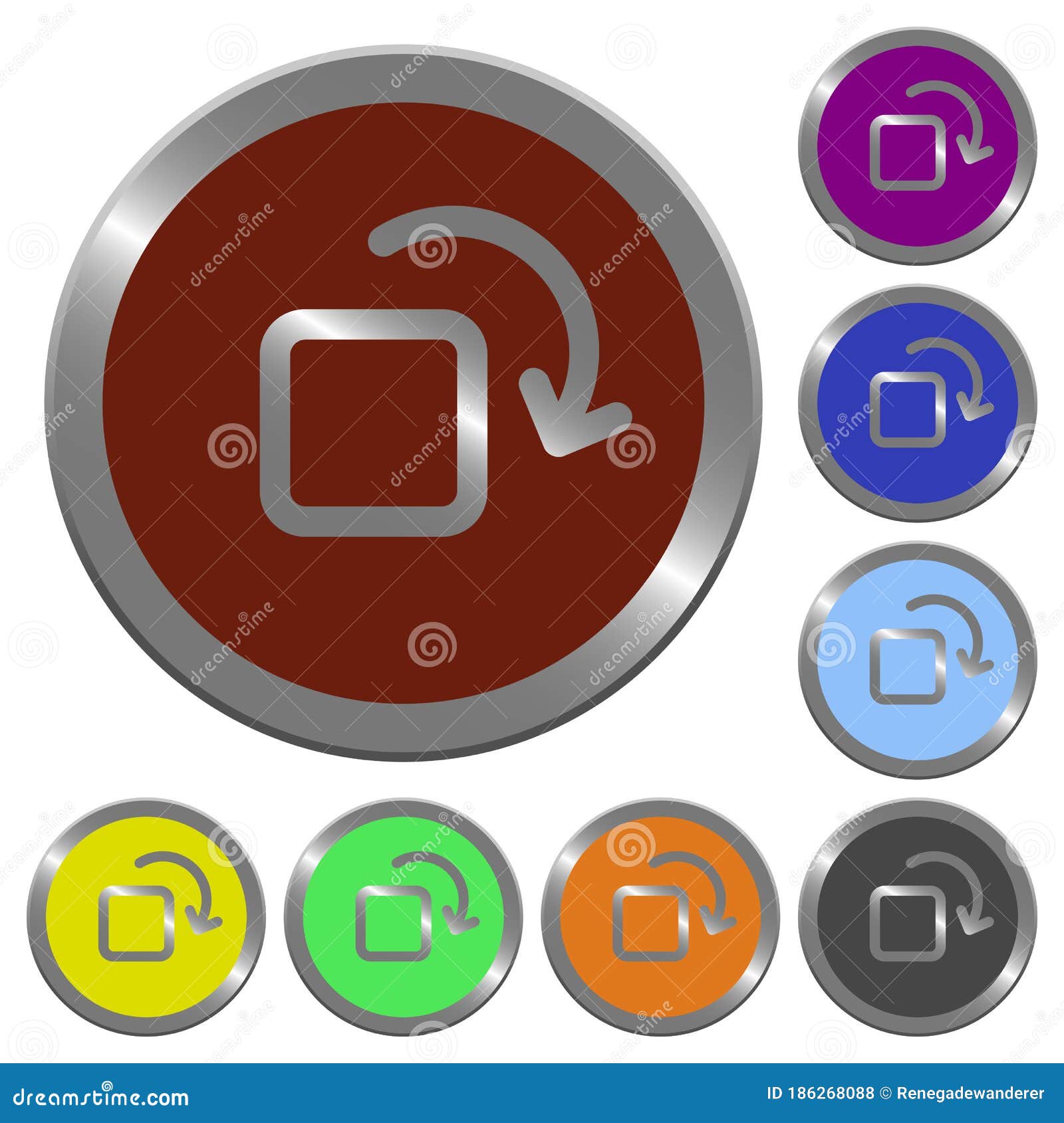 Color Rotate Element Buttons Stock Vector - Illustration of design ...
