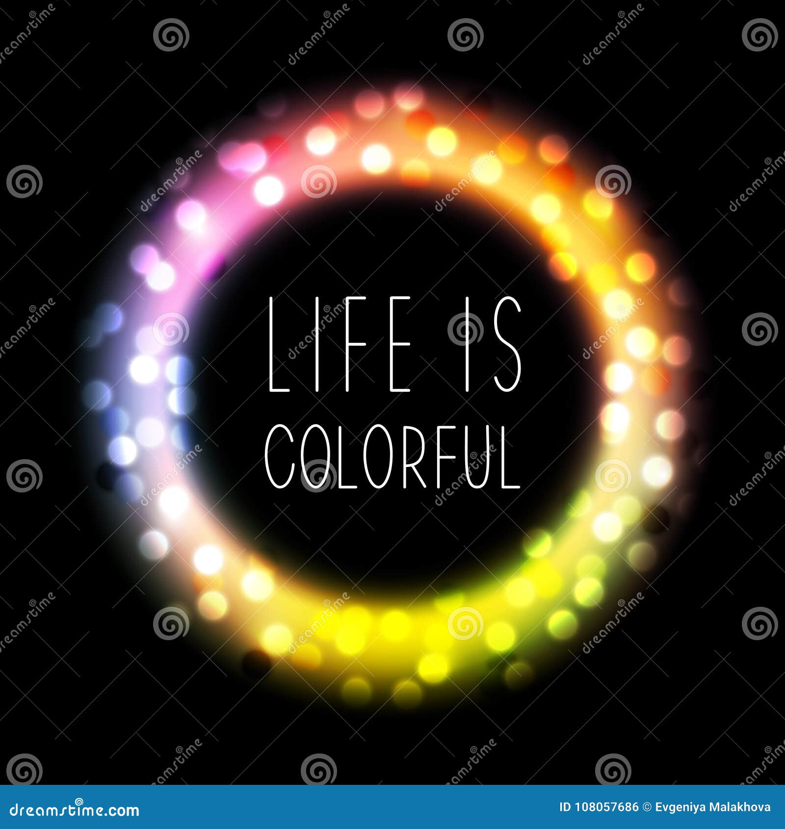 Color round design element stock vector. Illustration of magic - 108057686