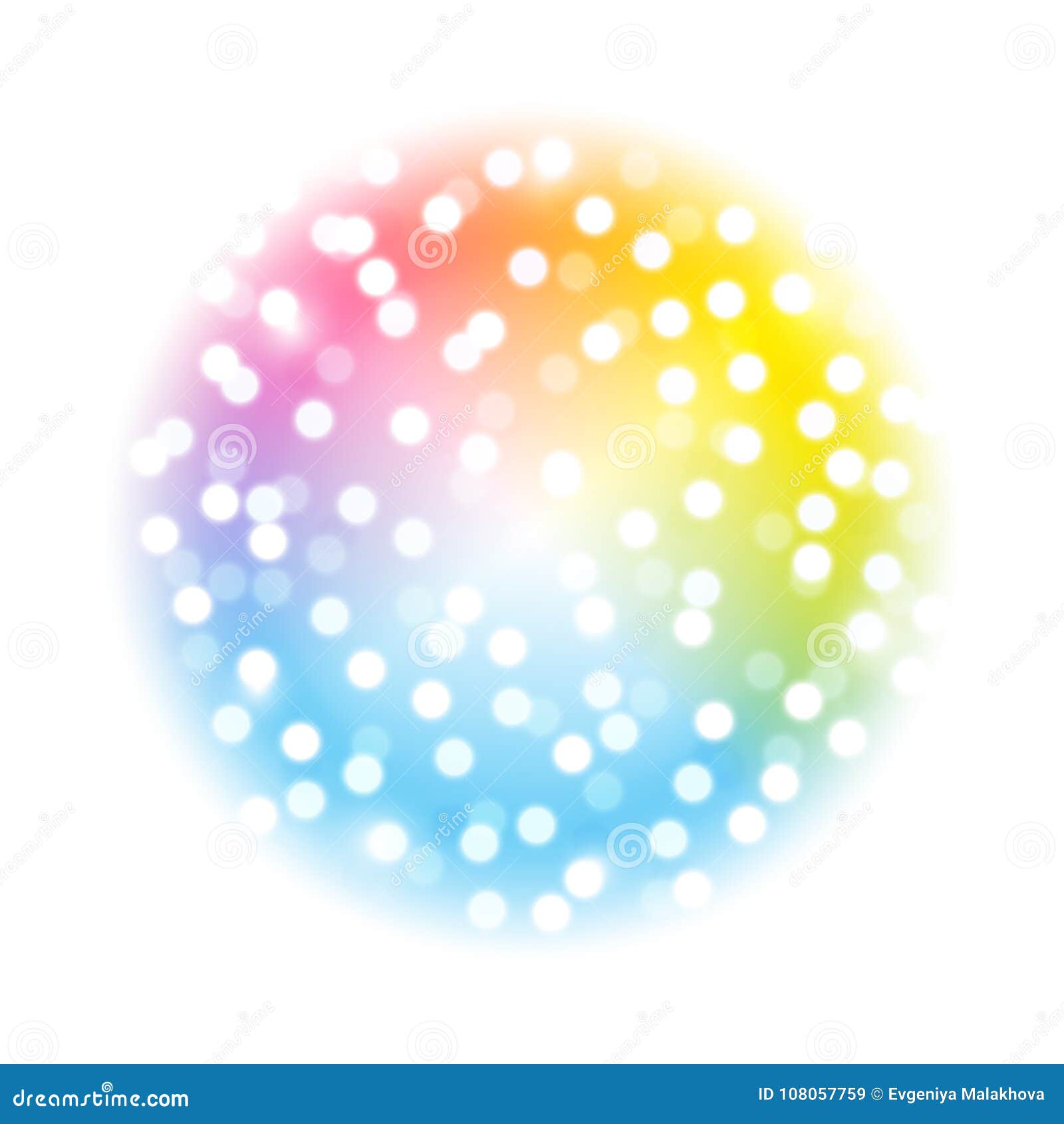 Color round design element stock vector. Illustration of festive ...