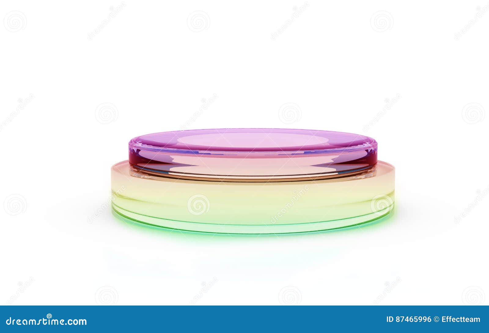 Color of Round Glass Stand for Display Stock Illustration ...