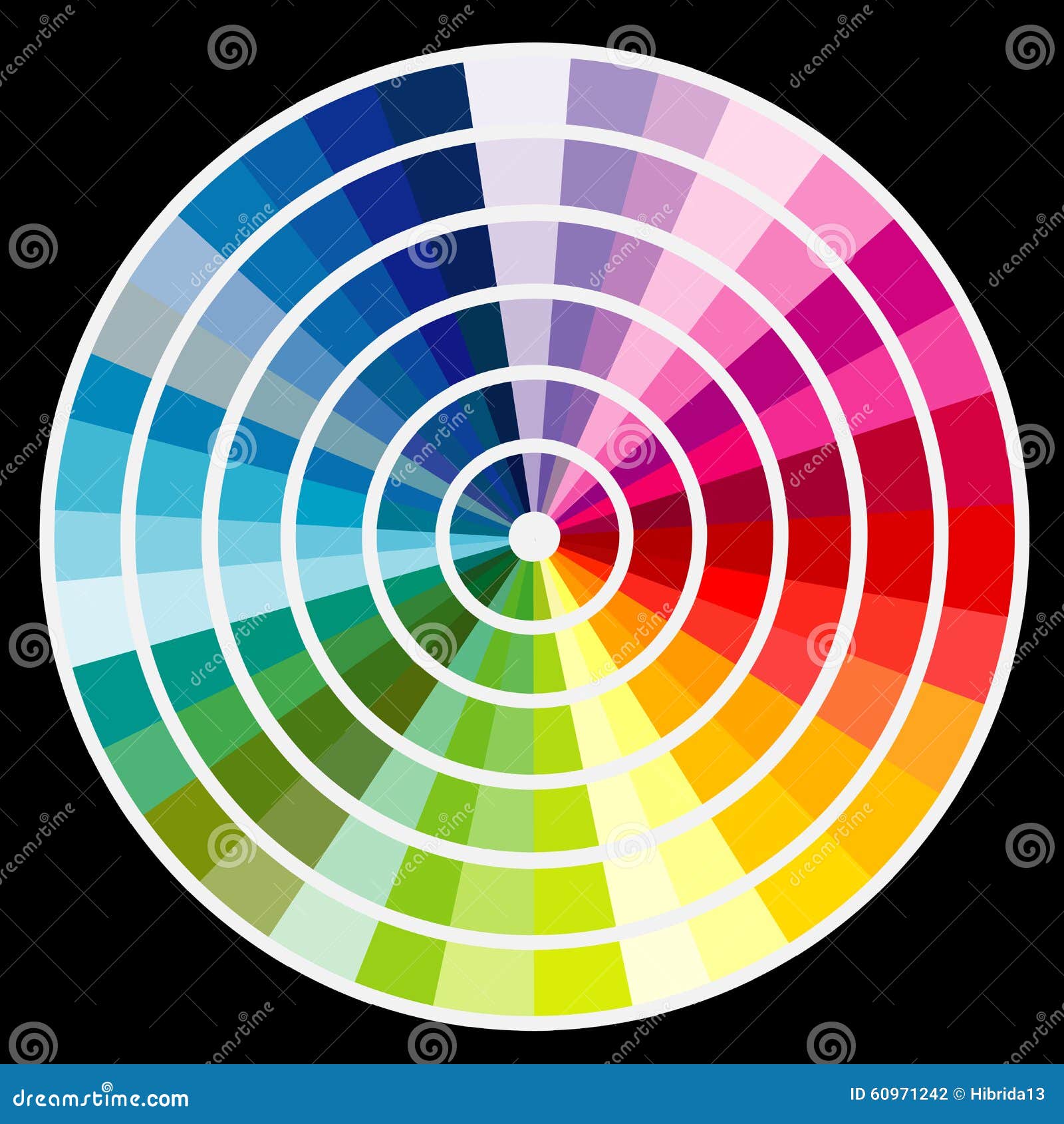 Color Round Brush Strokes Vector Illustration, Pink Round Frame Or ...