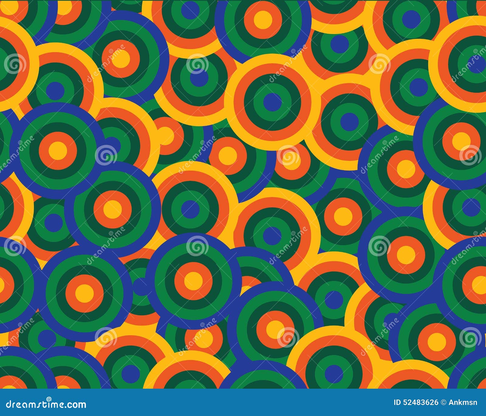 Color Rounds Seamless Pattern Stock Vector - Illustration of multi ...