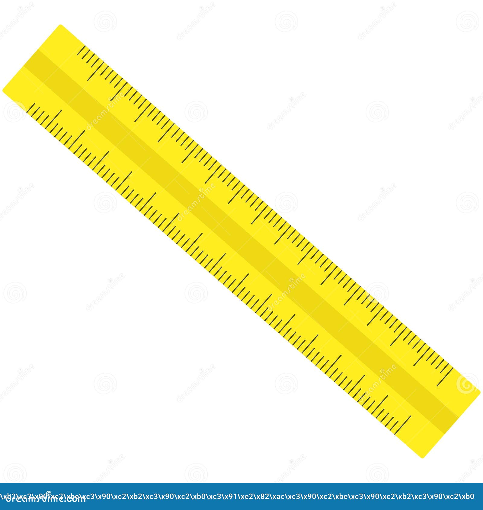 Color Ruler Isolated on White Background. Vector Illustration Stock ...