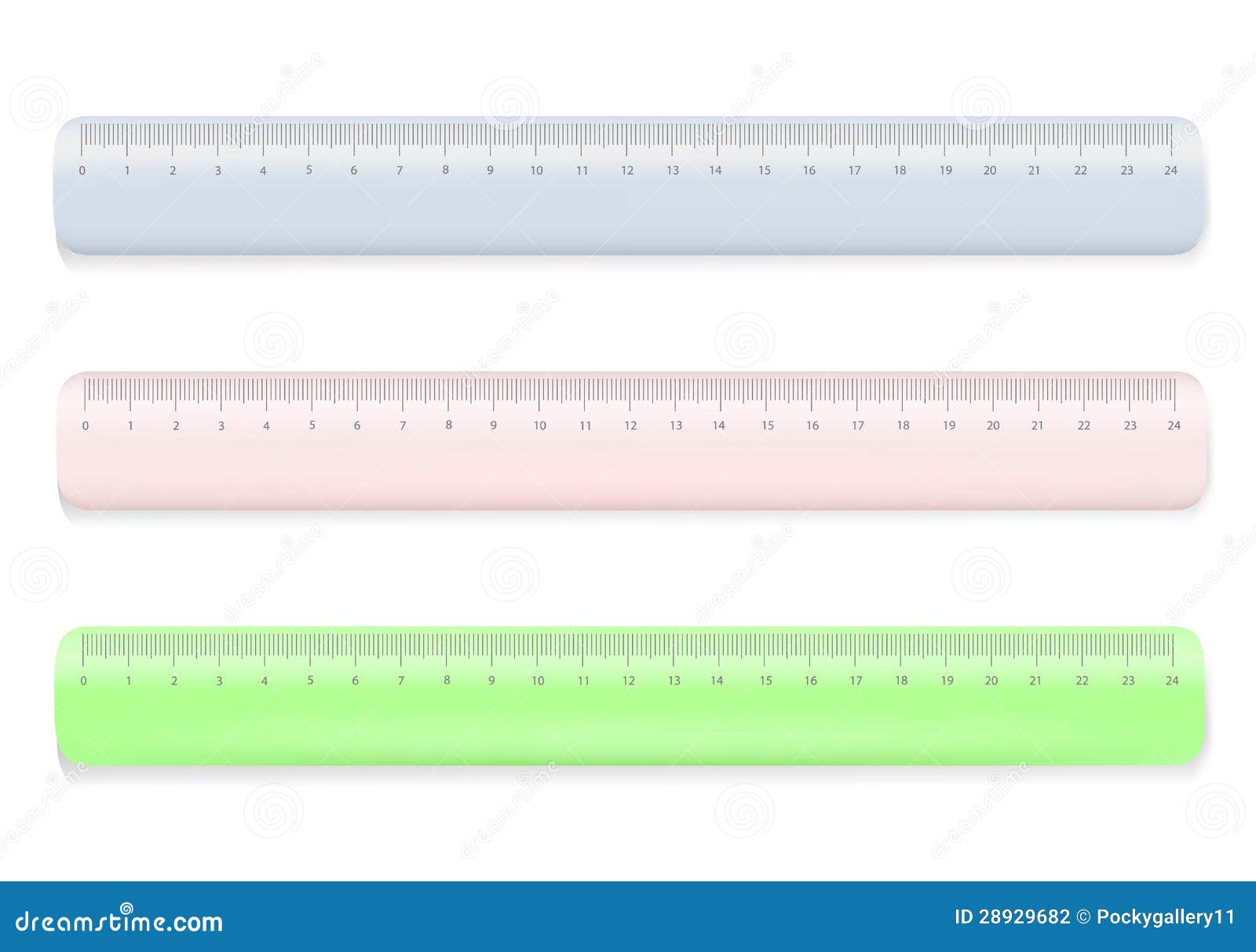 Color ruler on white stock vector. Illustration of geometry - 28929682