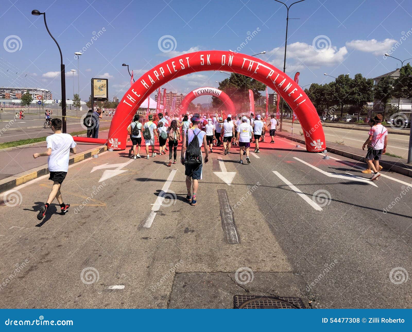 The Color Run Tour 2015 editorial stock photo. Image of sport - 54477308