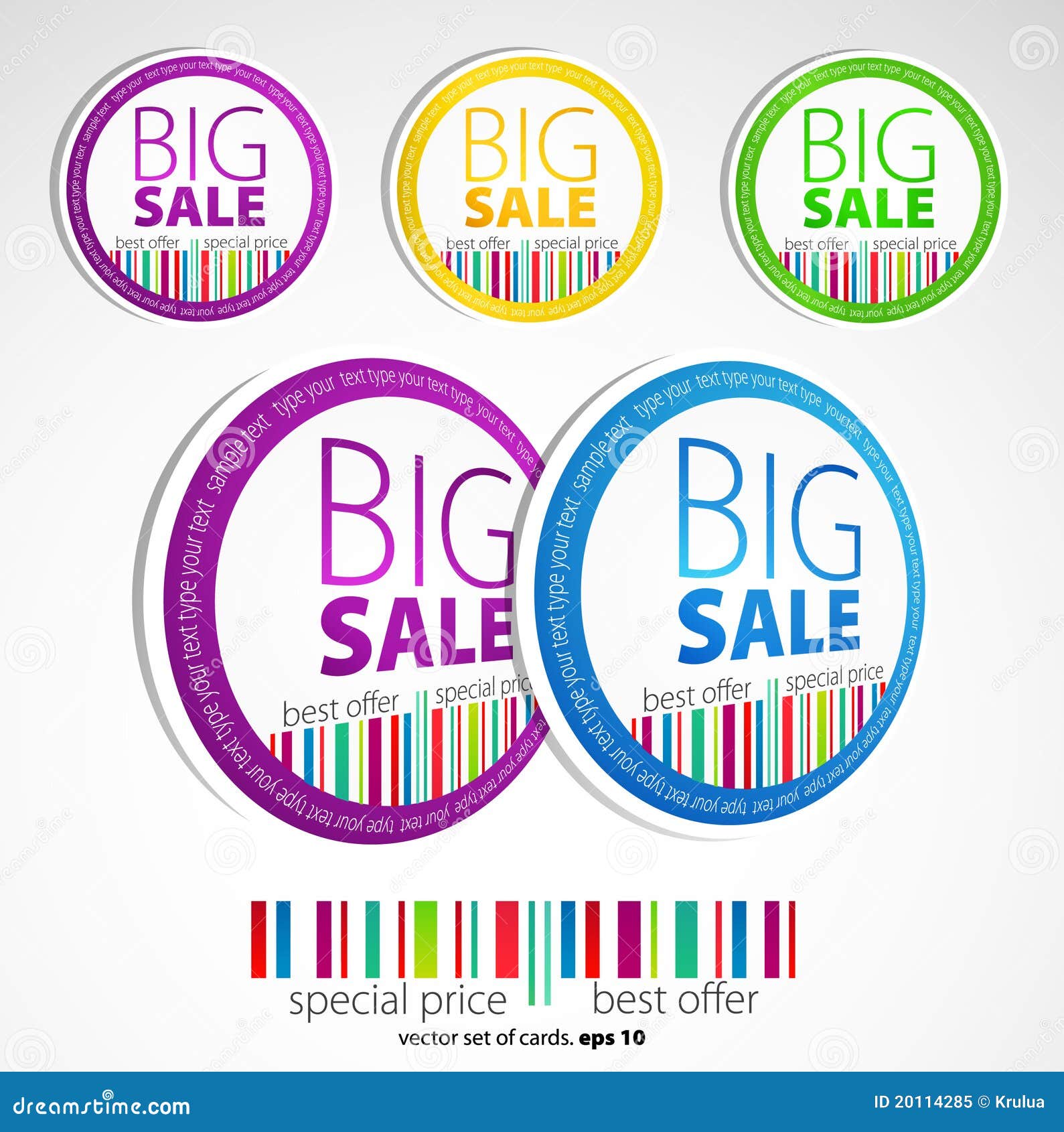Color sale stickers stock vector. Illustration of poster - 20114285