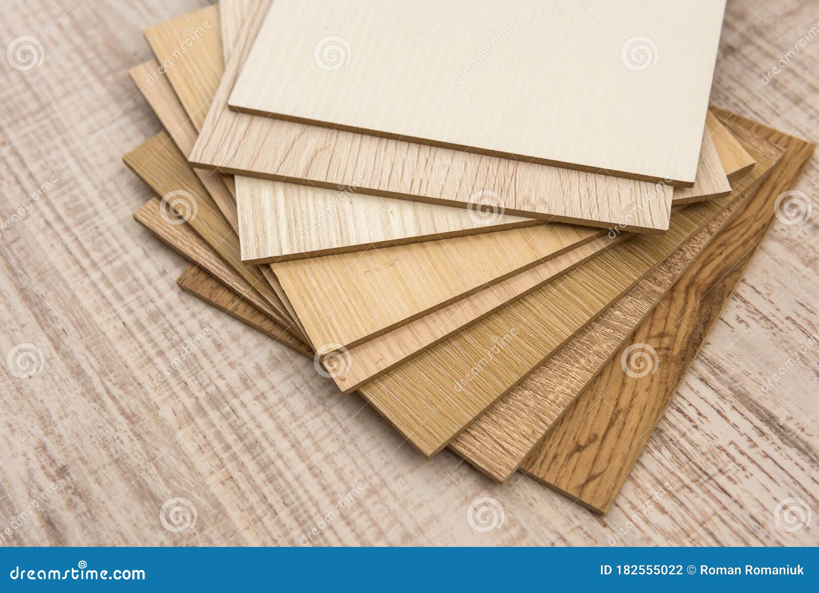 Color Sample Boards for Design on Wooden Desk Stock Photo - Image of ...