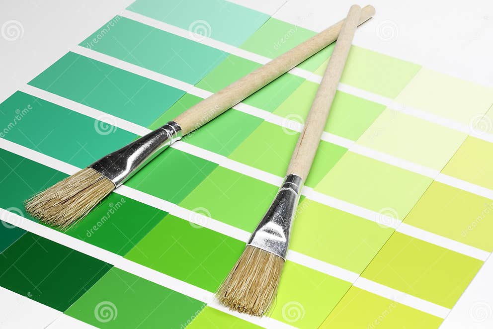 Color Sample Charts stock photo. Image of brush, room - 18867166