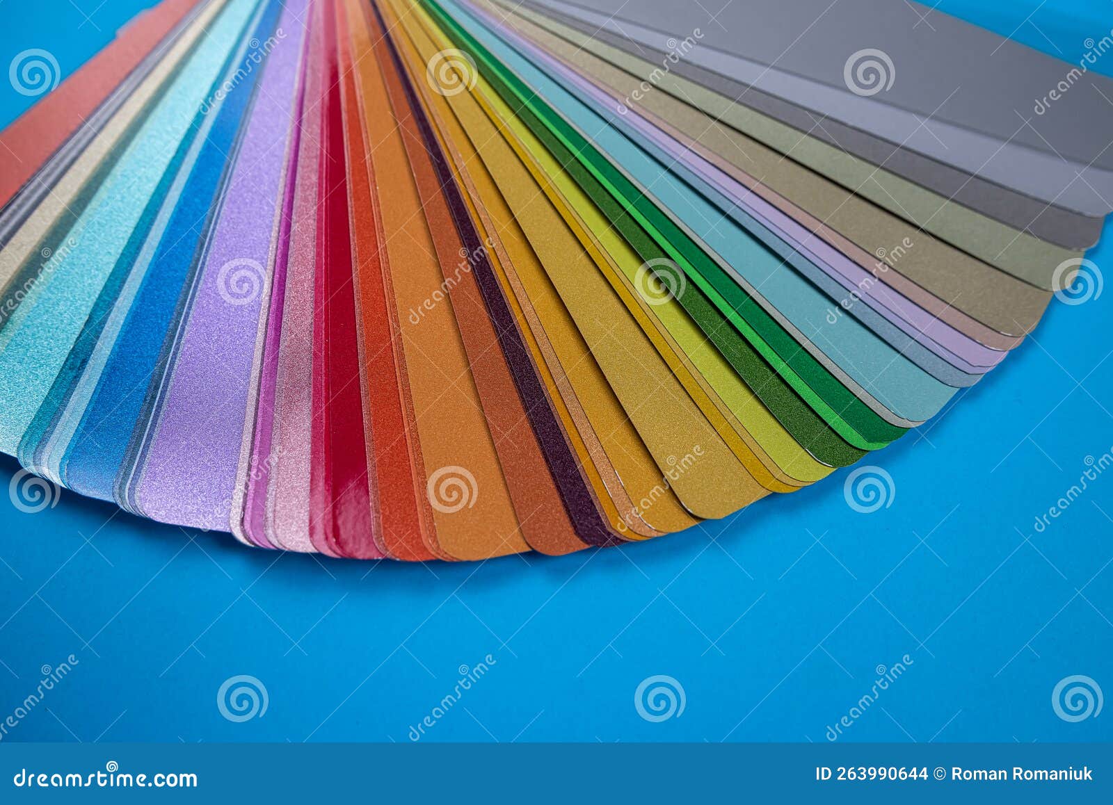 Color Sampler for Drawing or Choosing Colors Isolated on Plain ...