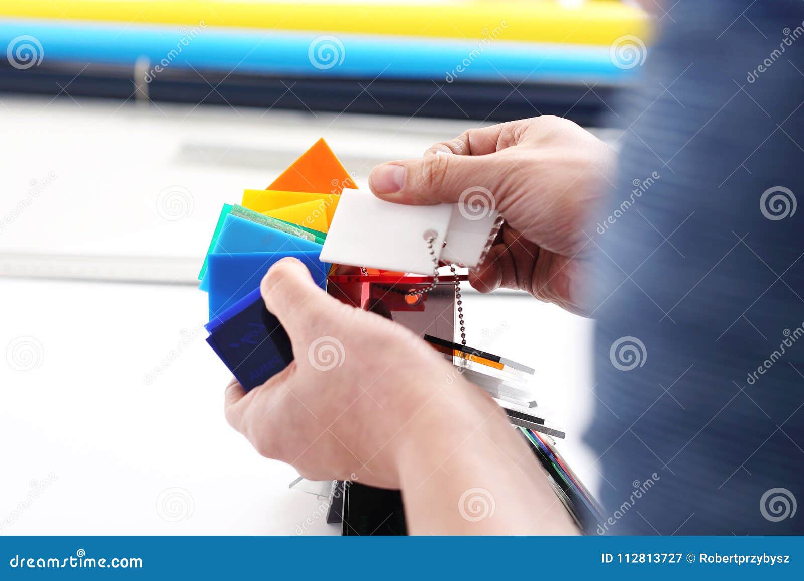 Color sampler. stock image. Image of arrangement, hands - 112813727
