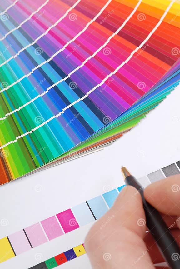 Color samples stock photo. Image of cmyk, pattern, printout - 5592844