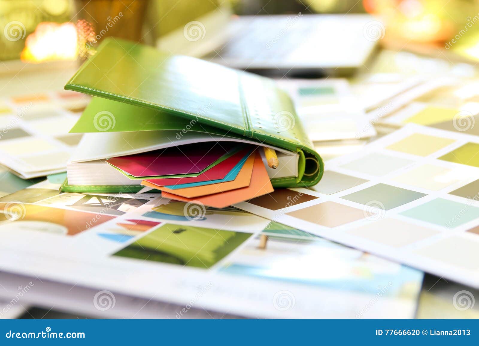 Color Samples for Design Project. Stock Photo - Image of material ...