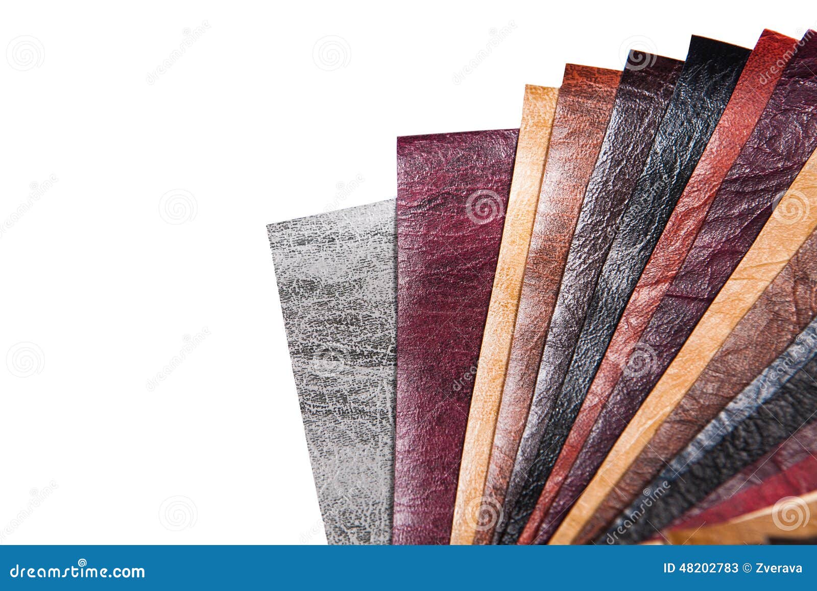 Color Samples of Different Leather Stock Image - Image of decorating ...