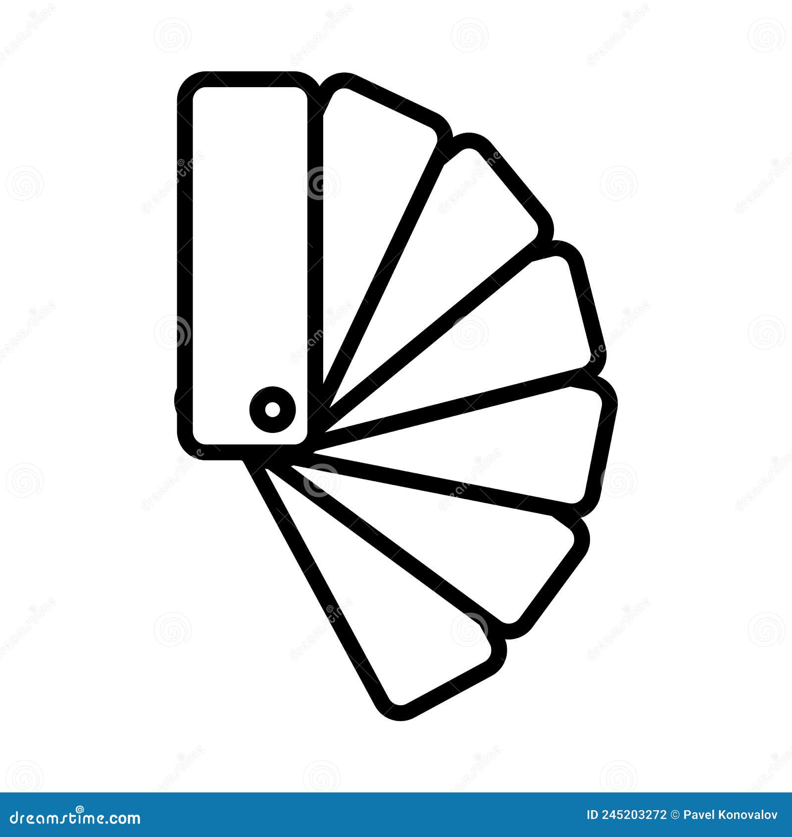 Color Samples Icon stock vector. Illustration of caticons - 245203272