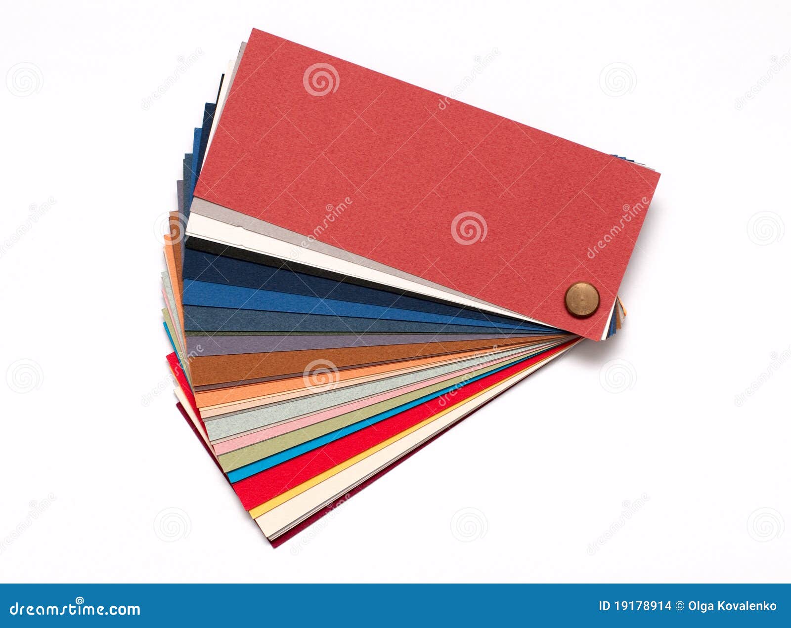 Color Samples Isolated on a White Background Stock Photo - Image of ...