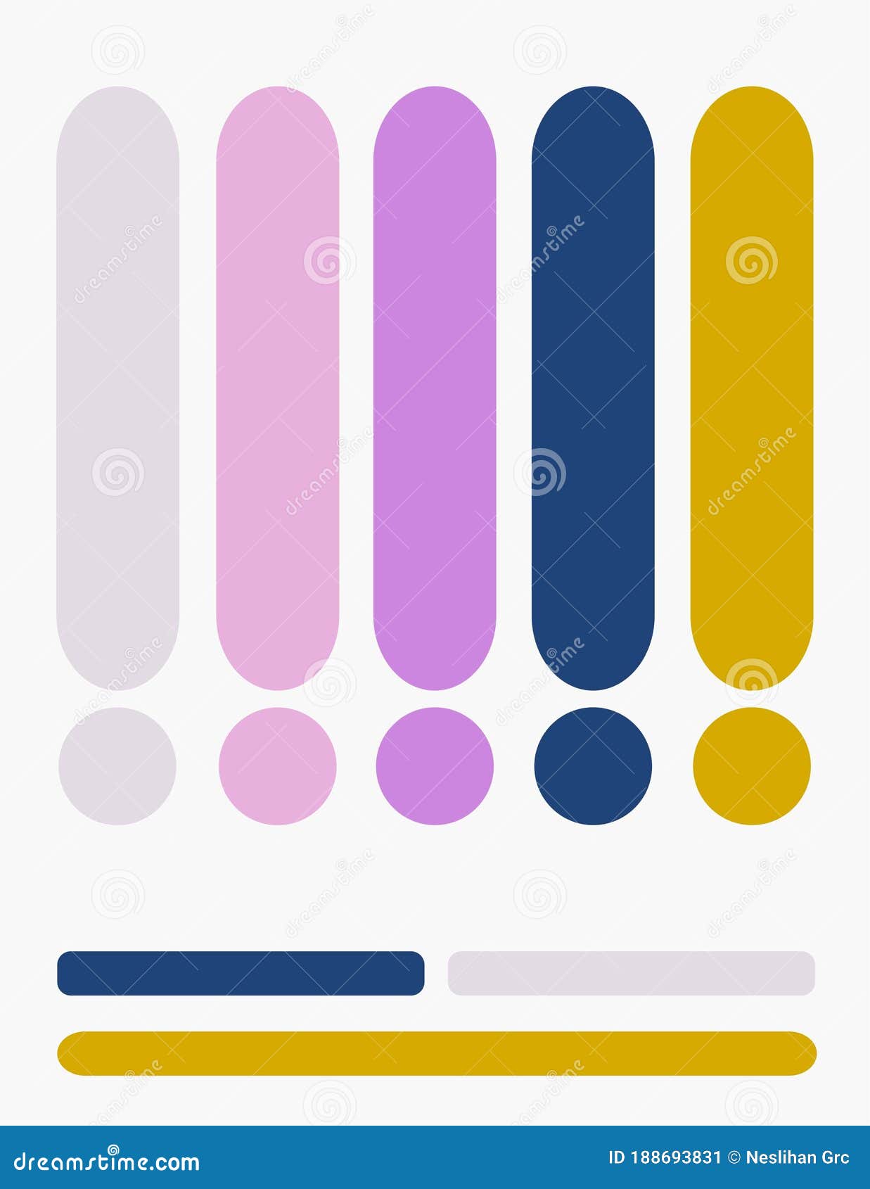 Color Scale with Exclamation Marks. Stock Illustration - Illustration ...