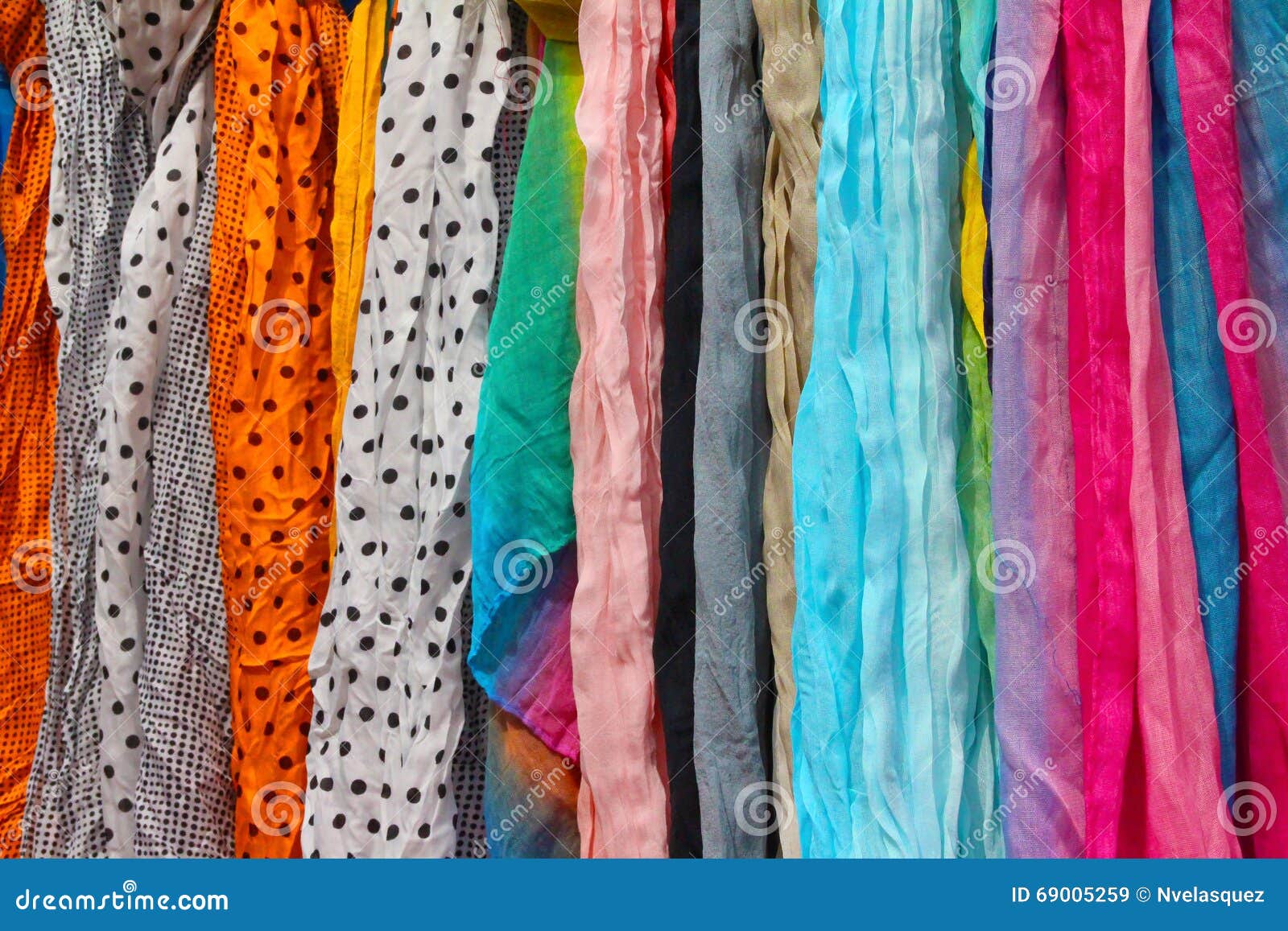 Color scarfs stock image. Image of textile, yellow, cloth - 69005259