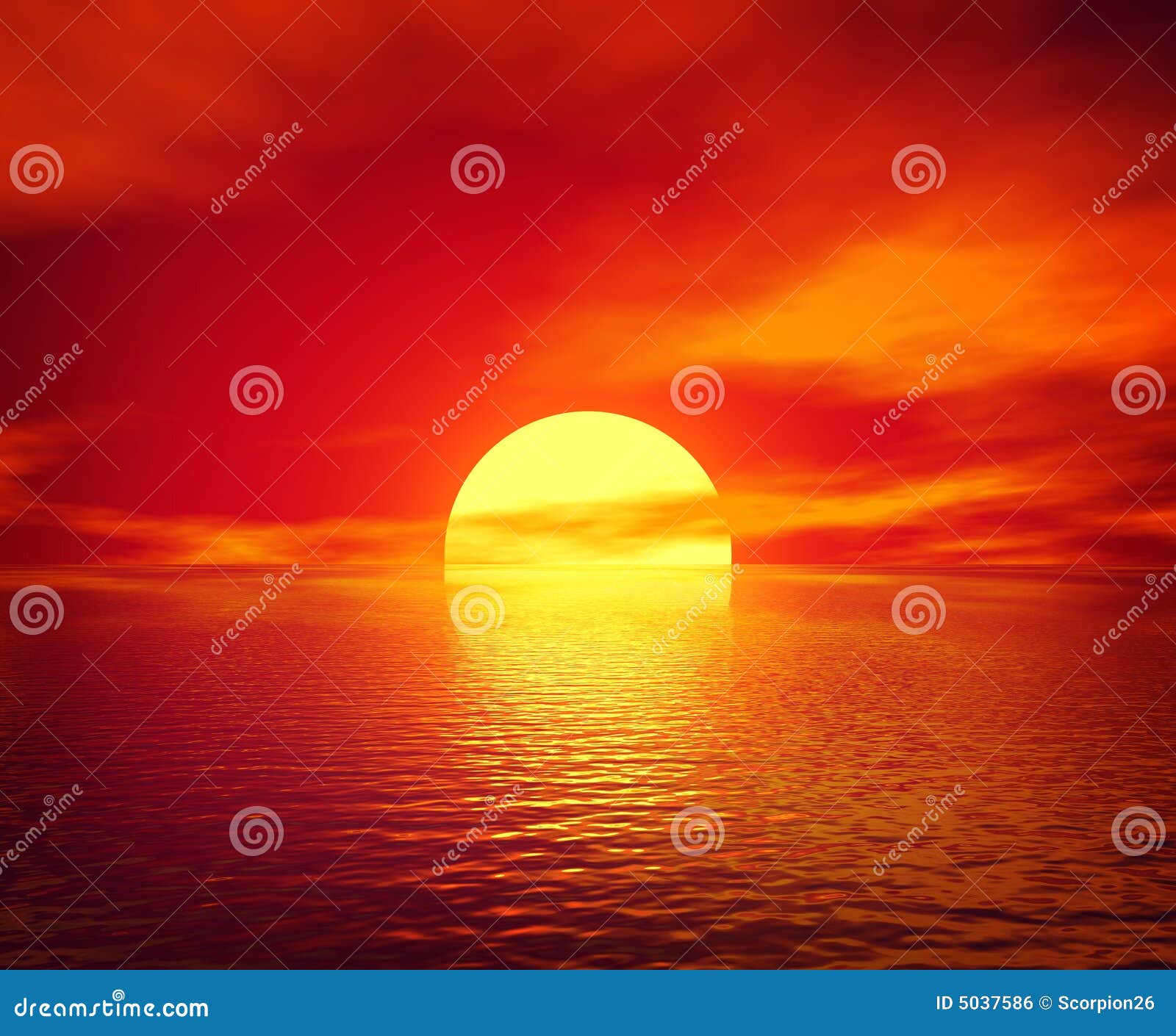 Color Scarlatto Di Tramonto Illustrazione di Stock - Illustrazione di ...