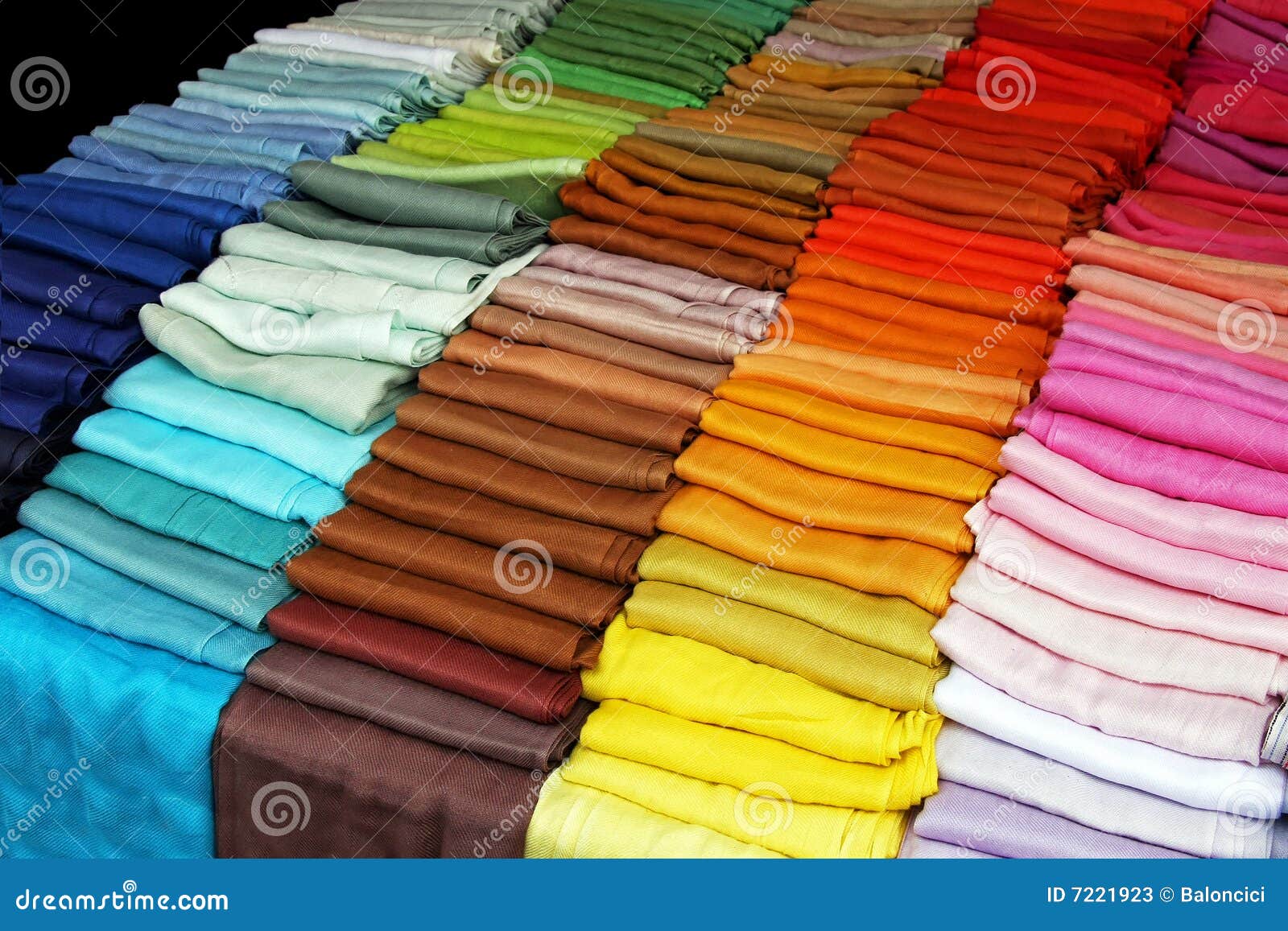 Color scarves stock image. Image of color, accessories - 7221923