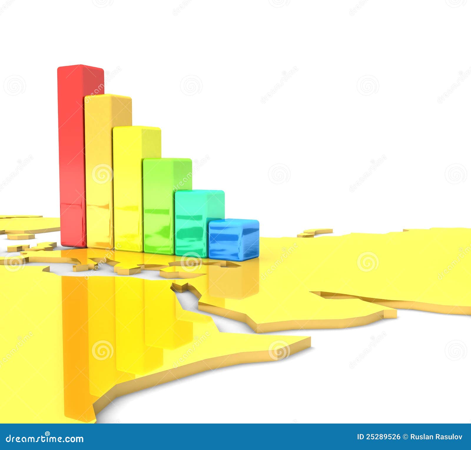 Color Scheme on the World Map Stock Illustration - Illustration of ...