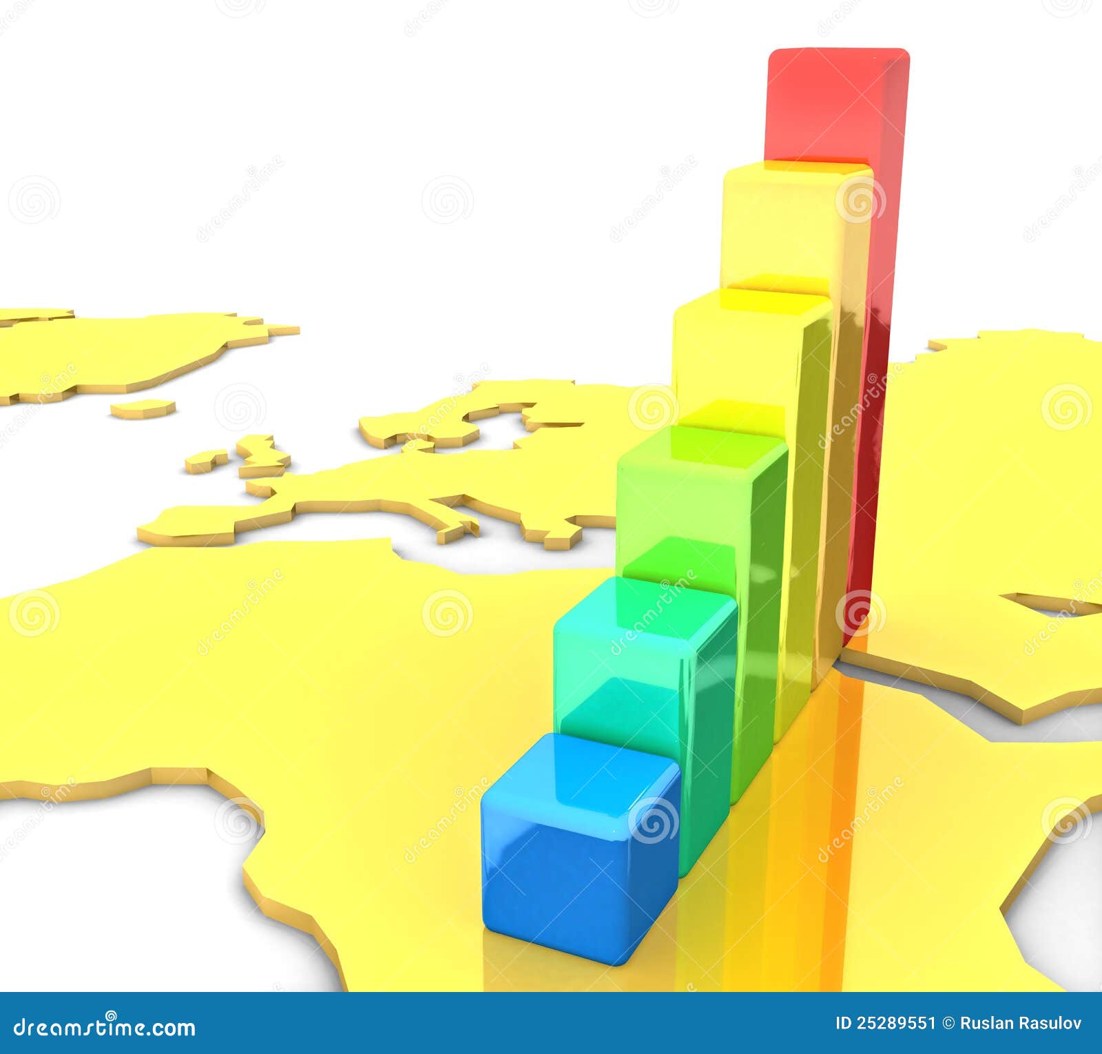 Color Scheme on the World Map Stock Illustration - Illustration of ...