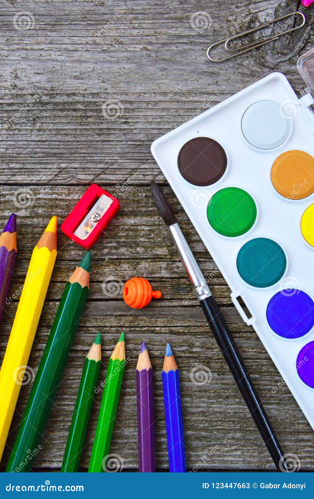 Color school device stock image. Image of bright, design - 123447663