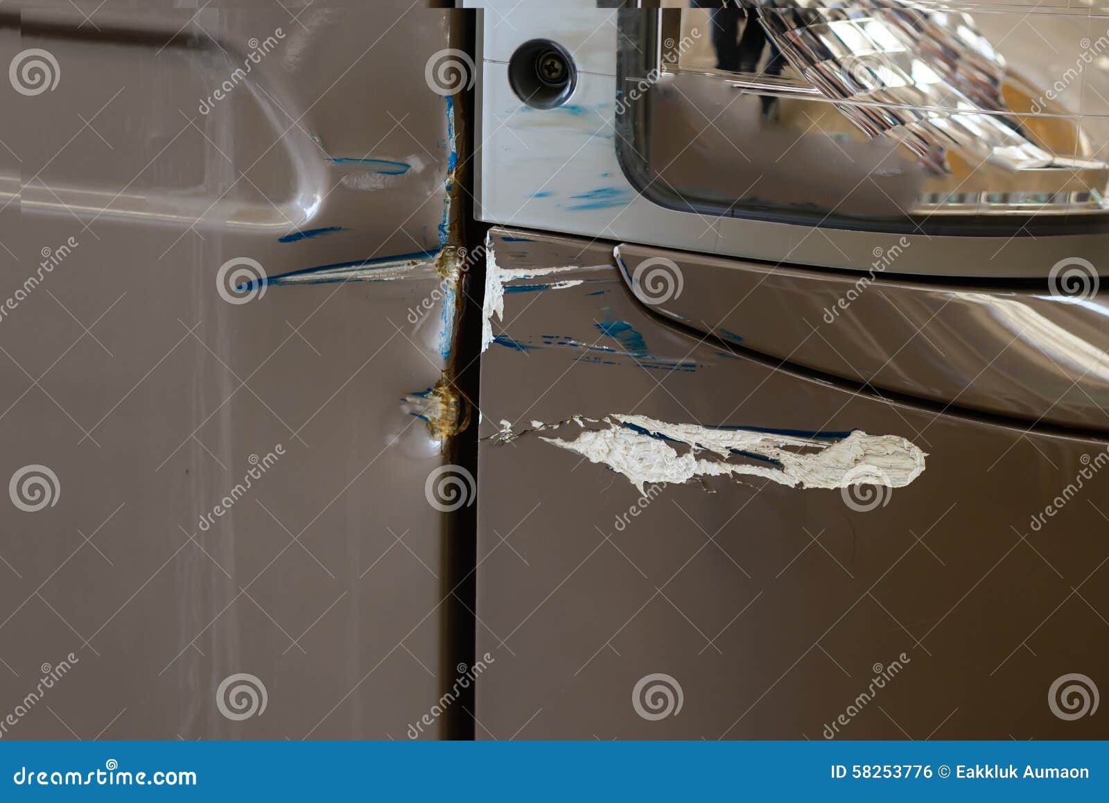 Color Scratched of Accident Car Stock Photo - Image of abstract, rusty ...