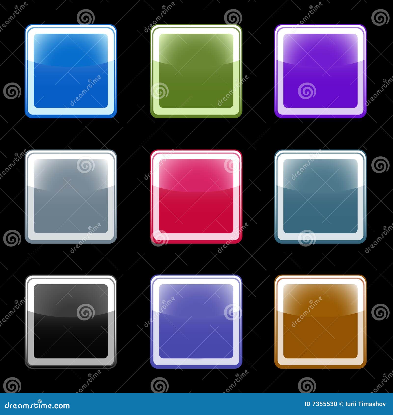 Color screen set 30 stock vector. Illustration of website - 7355530