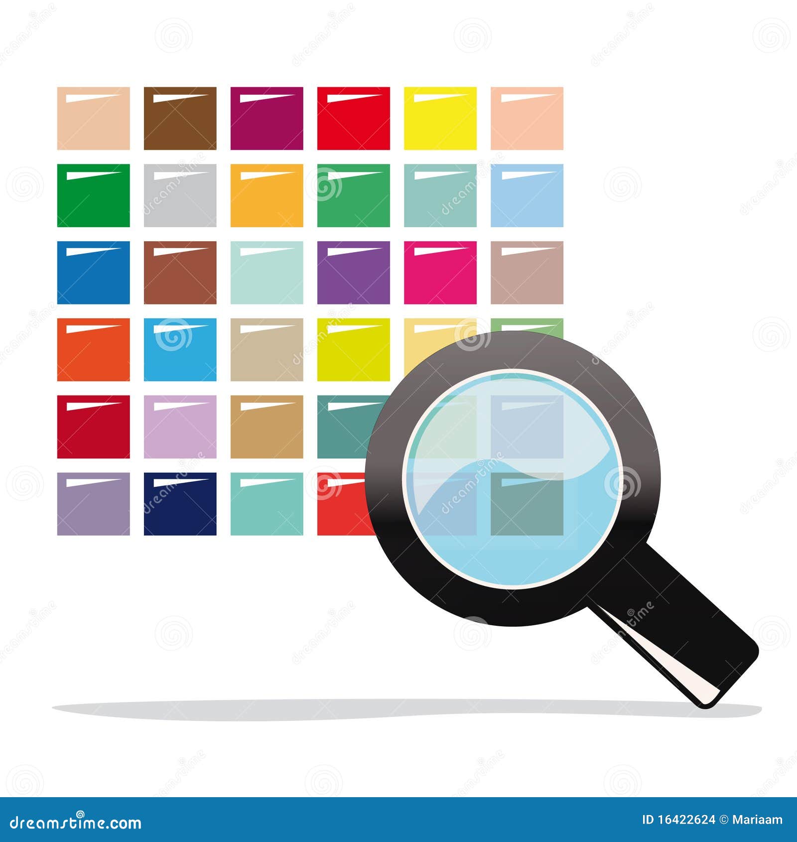 Color search stock illustration. Illustration of matching - 16422624