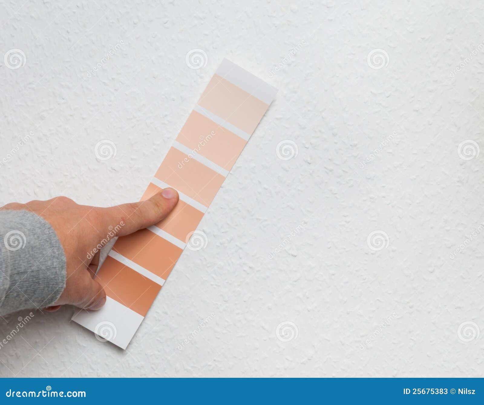 Color selecting on wall stock image. Image of wallpaper - 25675383