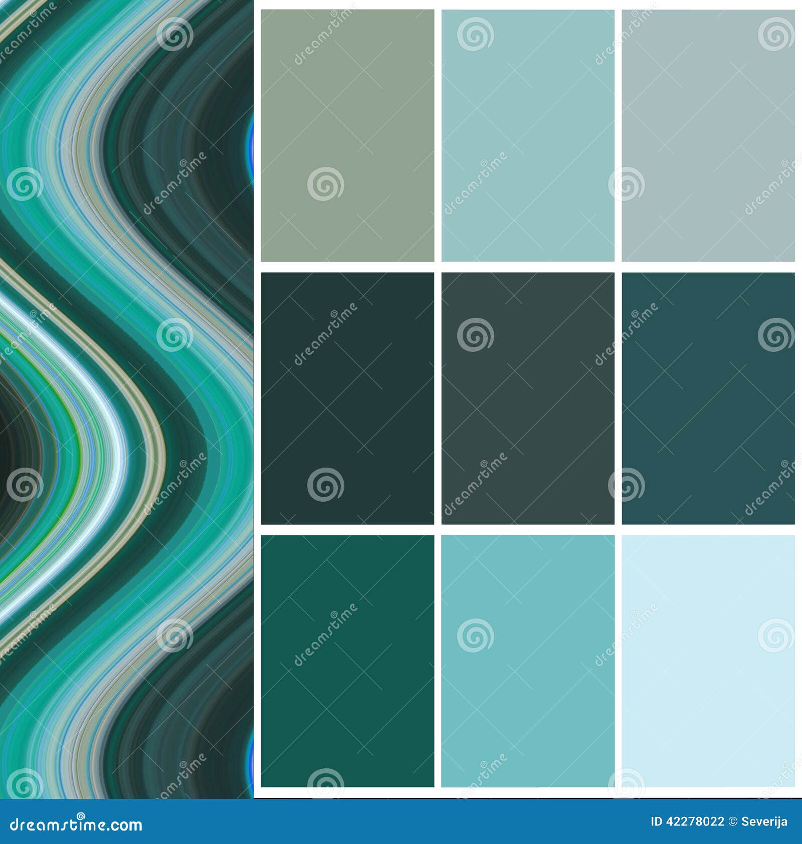 Color Selection for Interior Stock Illustration - Illustration of ...