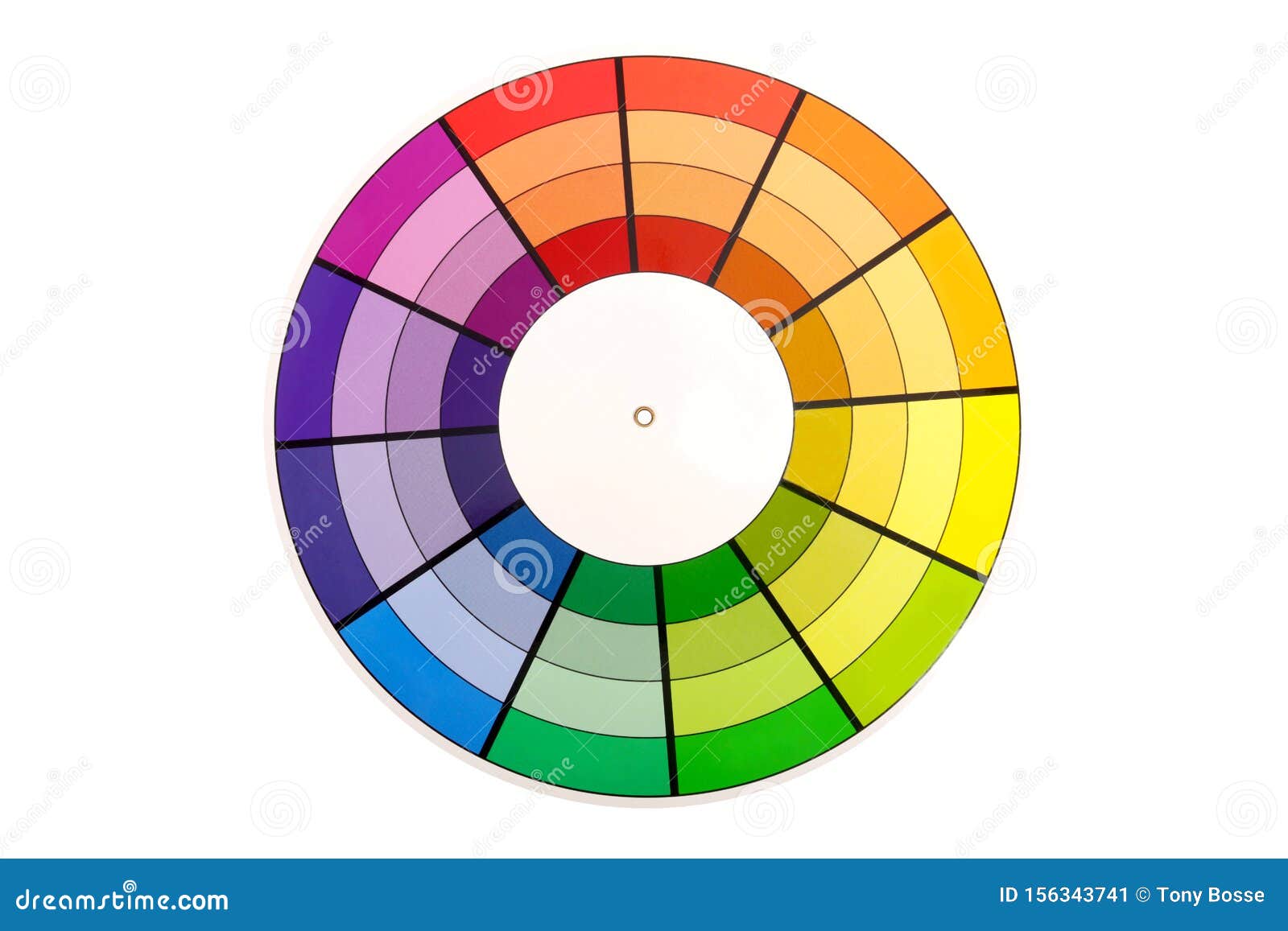 Color Selection Wheel stock image. Image of creative - 156343741