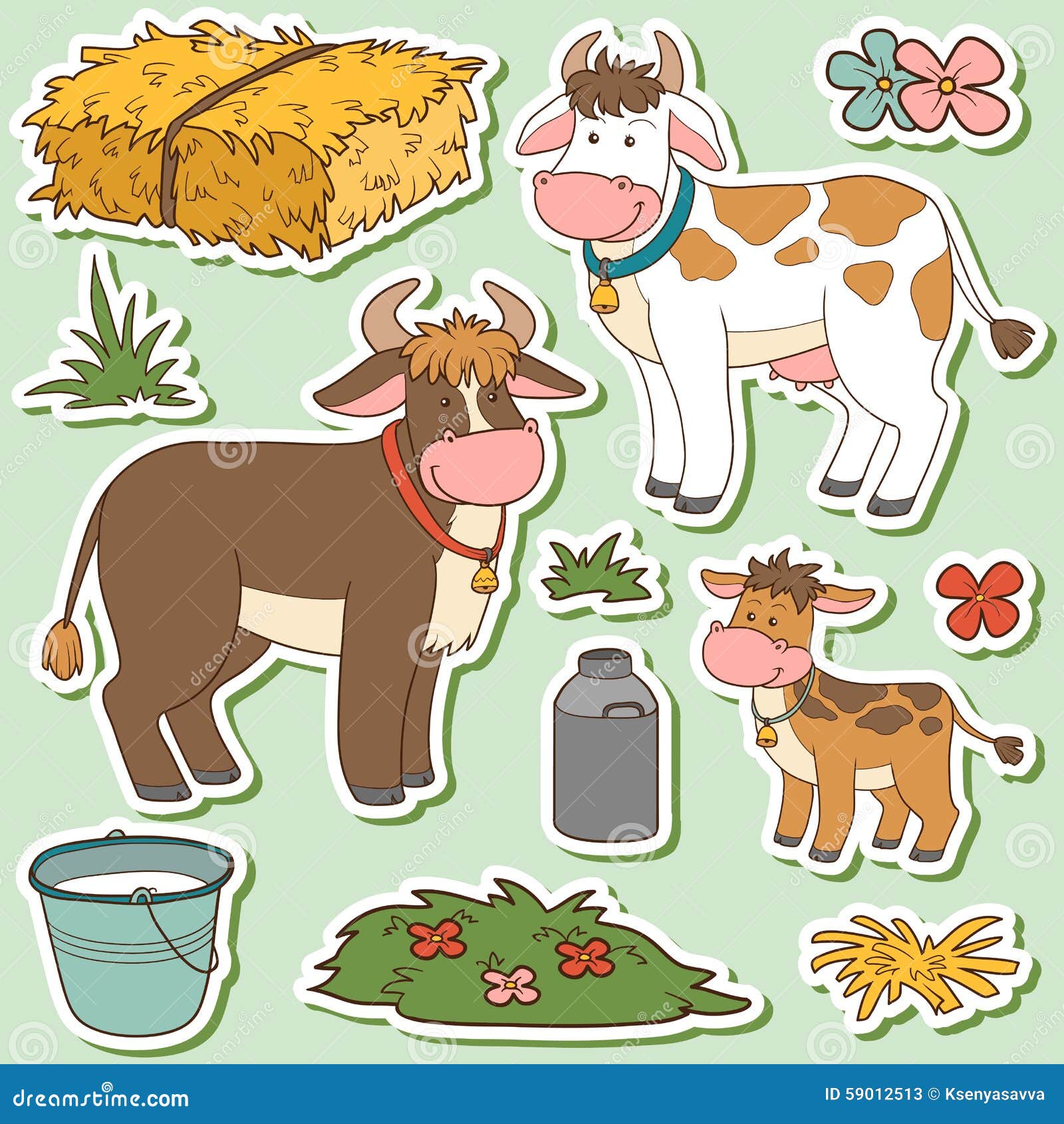 Cow Family Clip Art