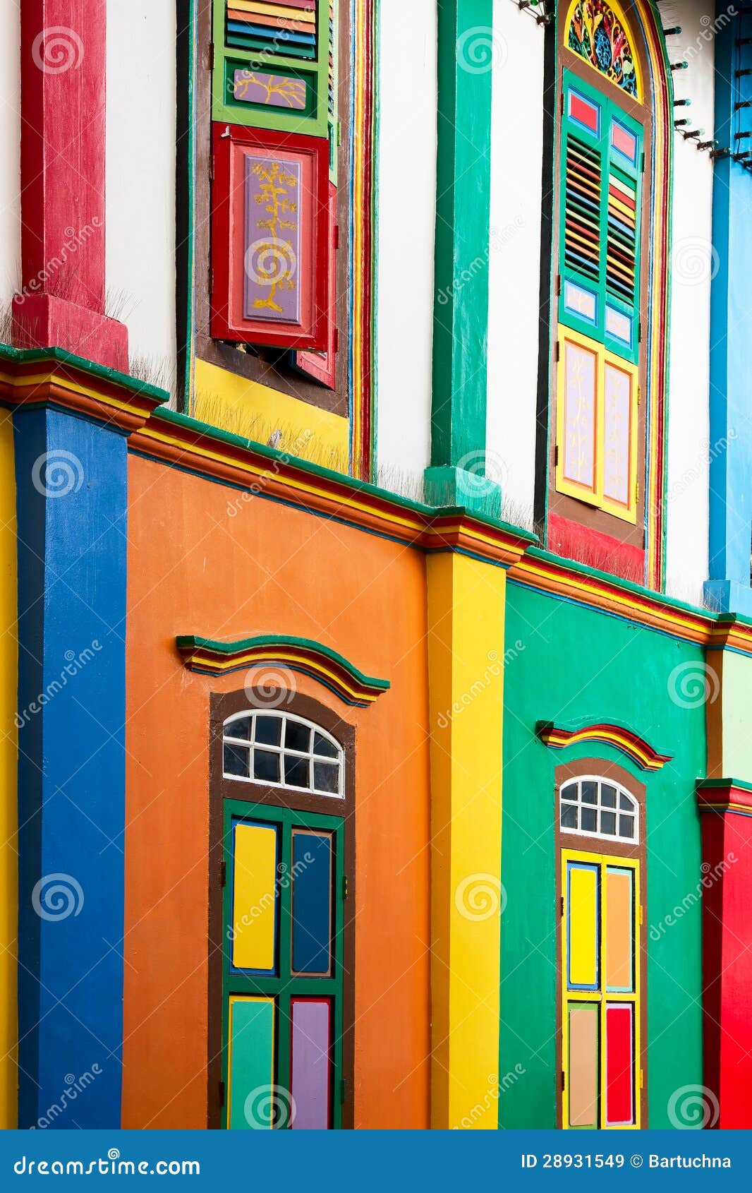 Color shutters stock image. Image of building, happy - 28931549