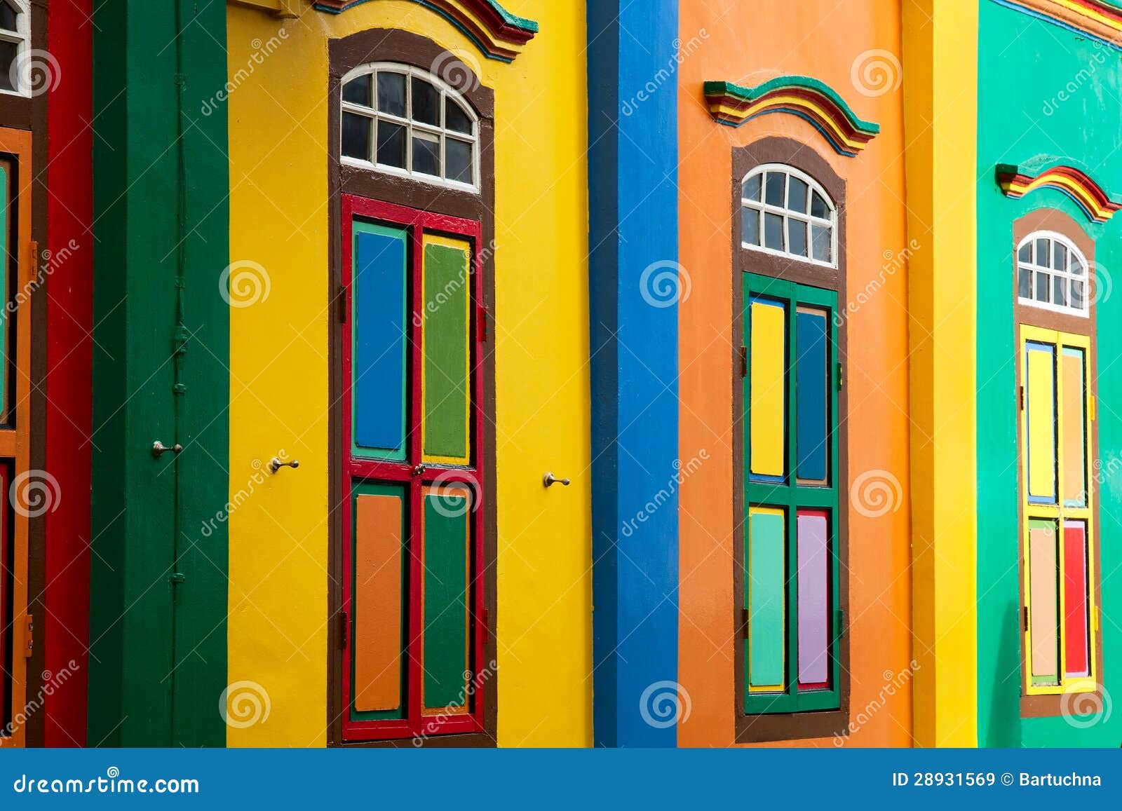 Color shutters stock image. Image of little, yellow, exterior - 28931569