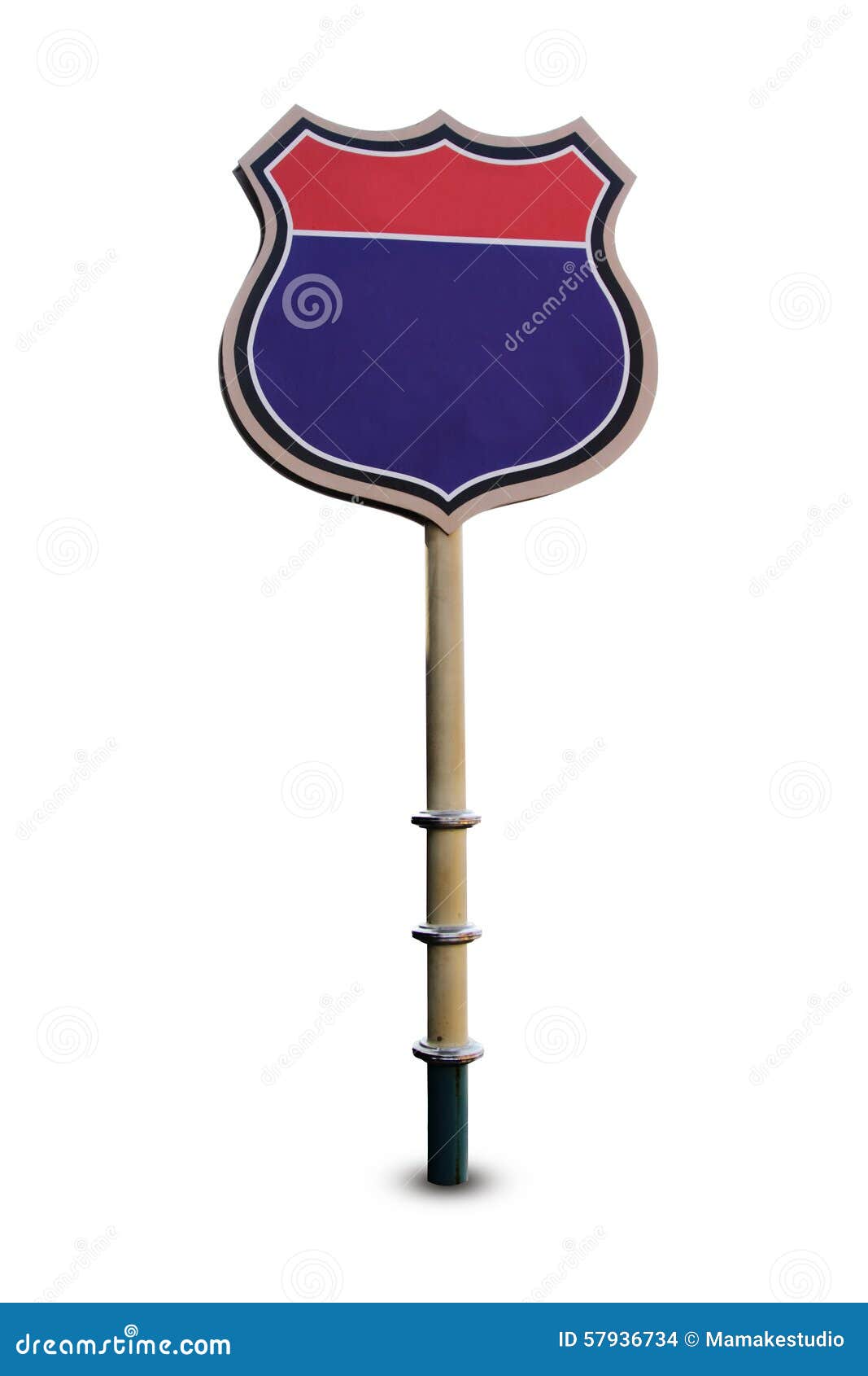 Color Sign Board Isolated on White Stock Photo - Image of marketing ...