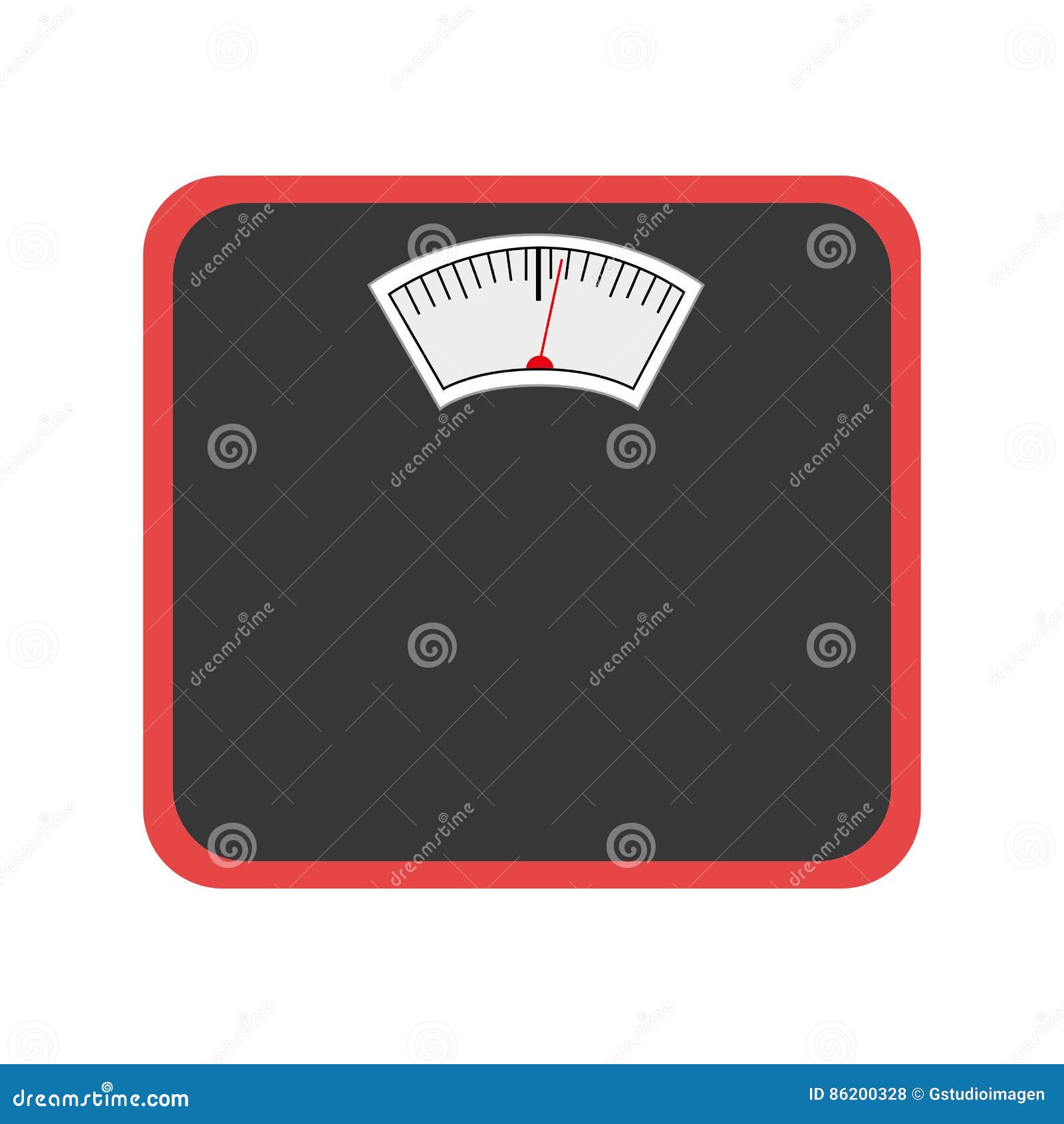 Color Silhouette with Scales for Weight Control Stock Vector ...