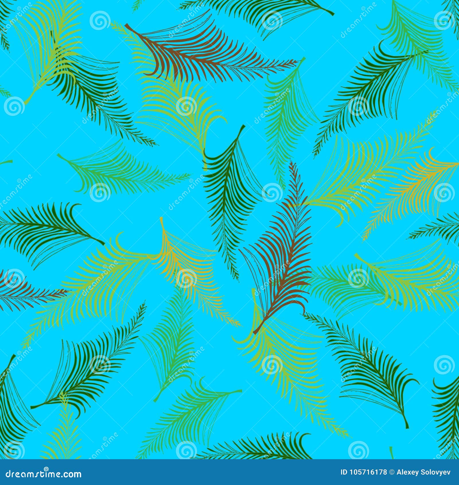 Color Simple Botanical Abstract Seamless Pattern Background Stock ...