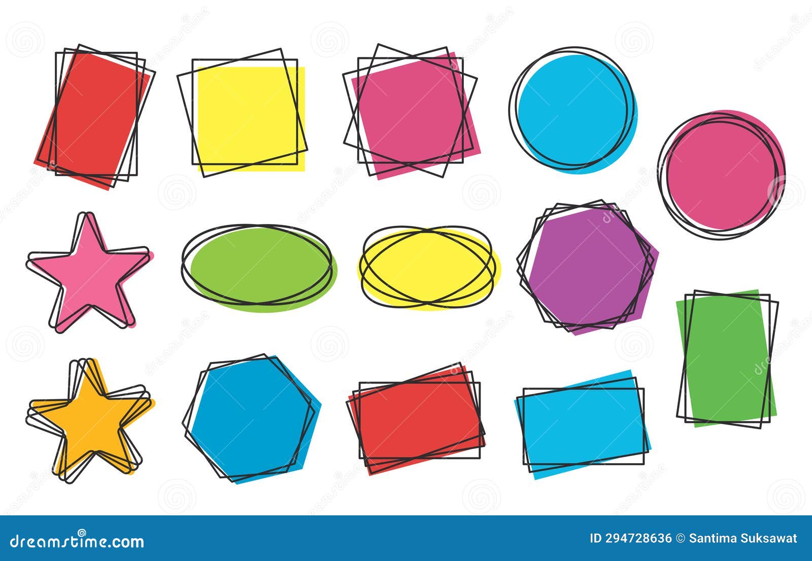 Color Simple Geometry Line Element Vector Illustration Stock Vector ... Color Simple Geometry Line Element Vector Illustration Stock Vector ...