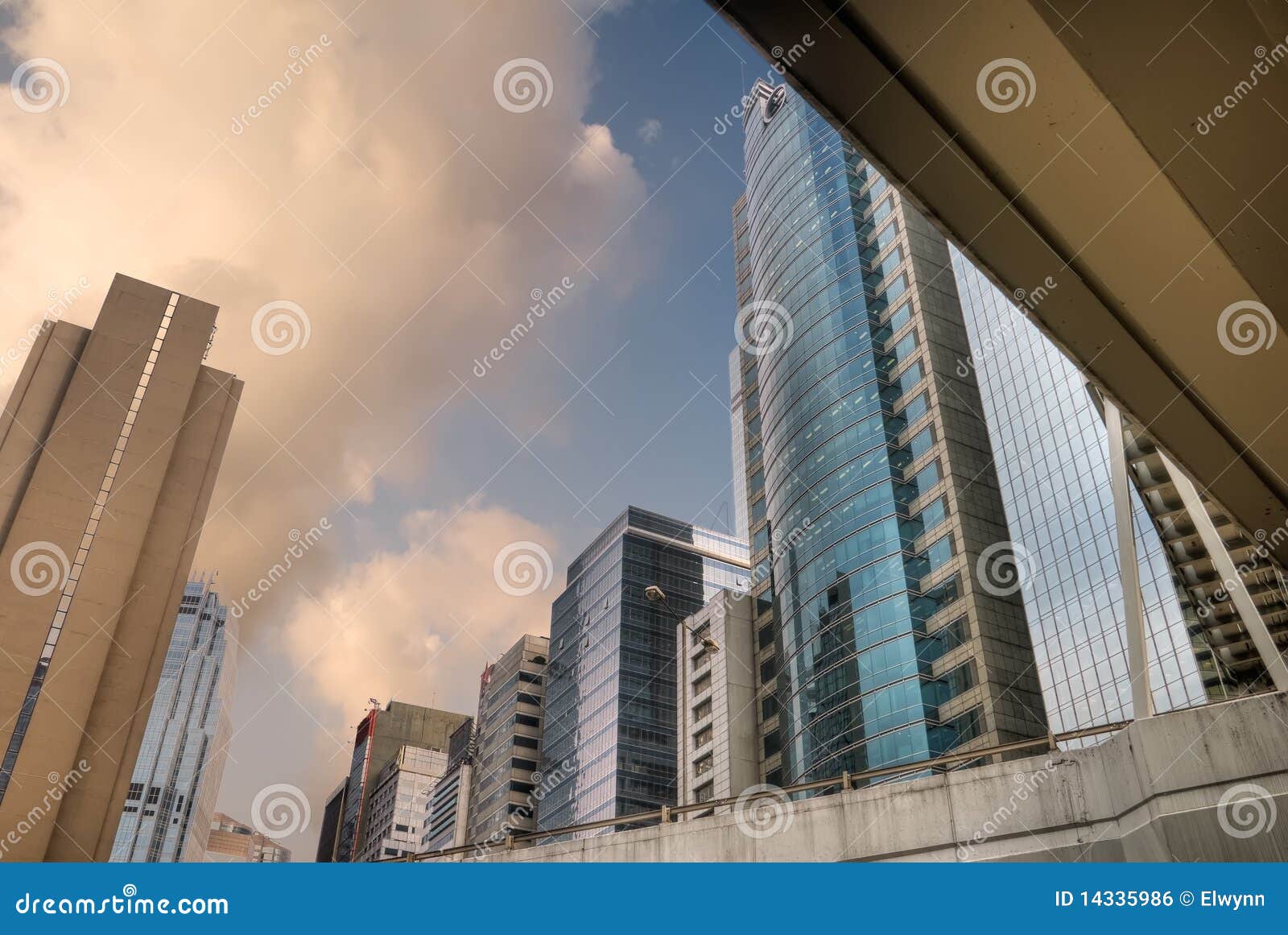 Color skyscrapers scenery stock photo. Image of attractive - 14335986