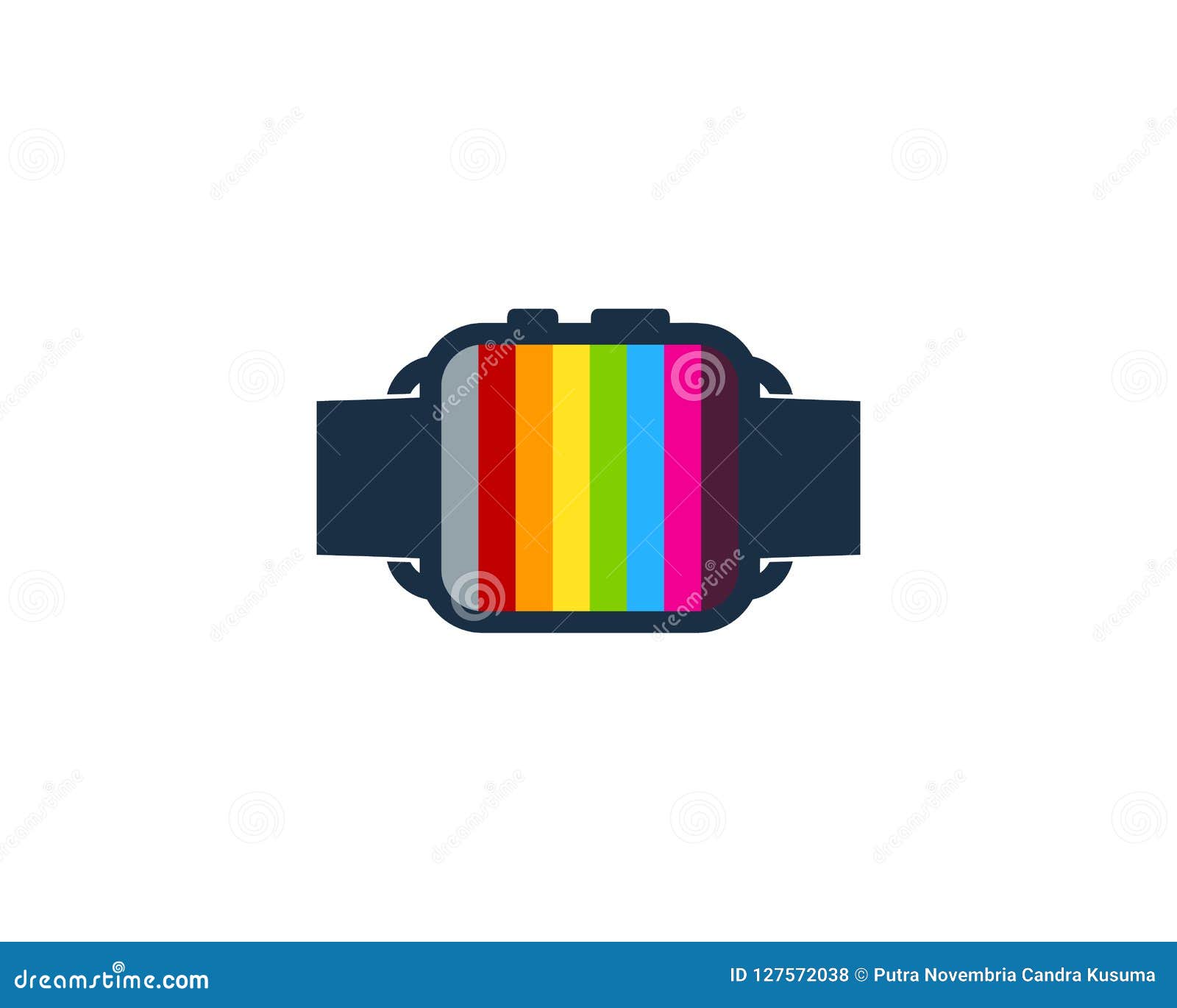 Color Smart Watch Logo Icon Design Stock Vector - Illustration of ...