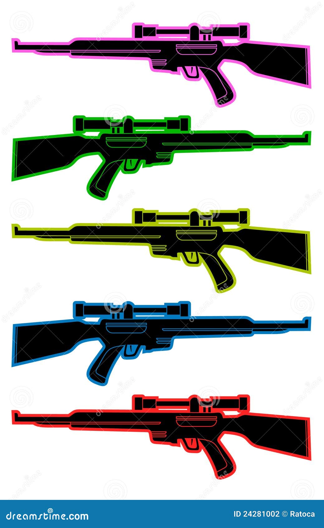 Color snipers stock vector. Illustration of color, shiny - 24281002