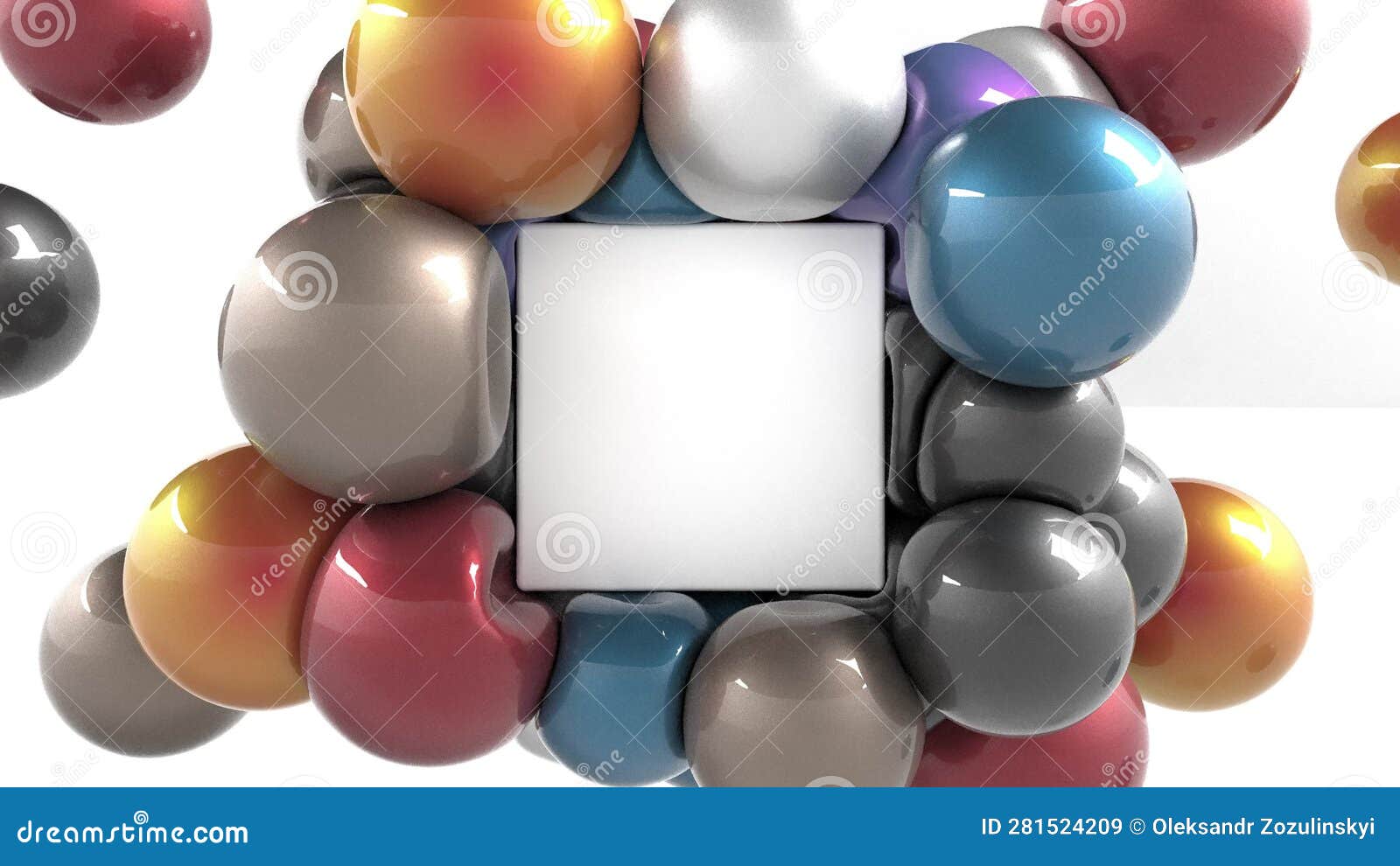 Color Soft Metal Spheres Collide on White Back Stock Video - Video of ...